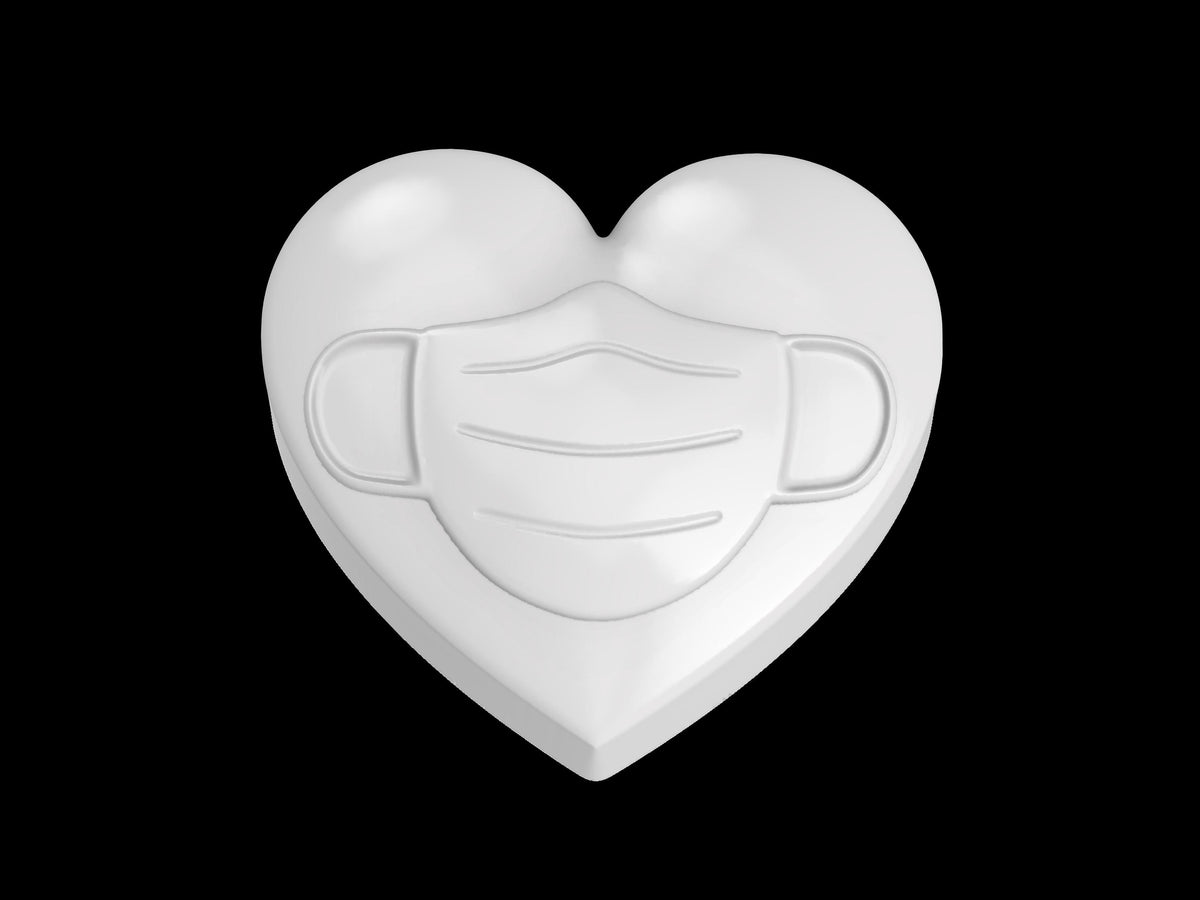 Masked Heart Mold – Wylde Thyme Studio