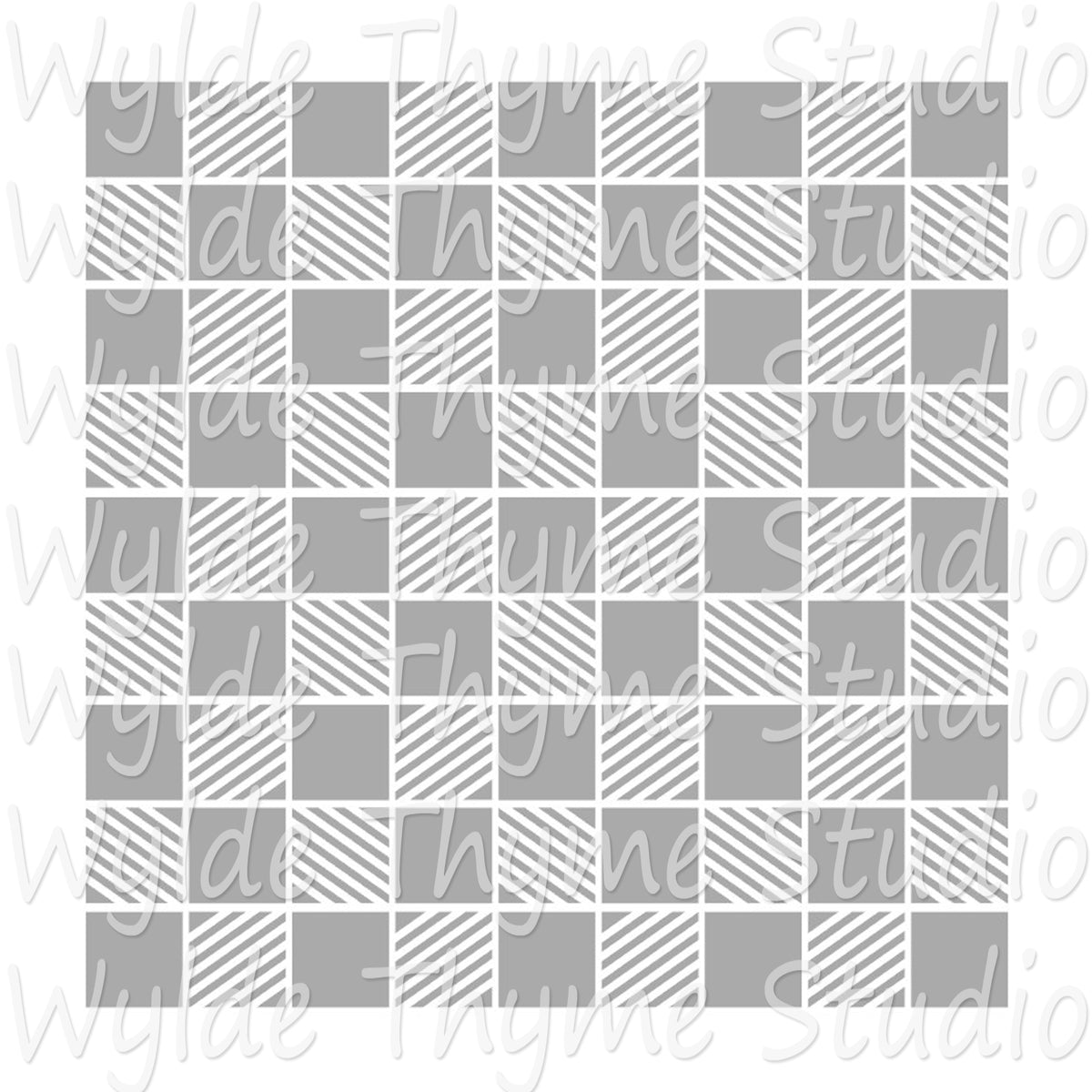 Buffalo Plaid Stencil – Wylde Thyme Studio