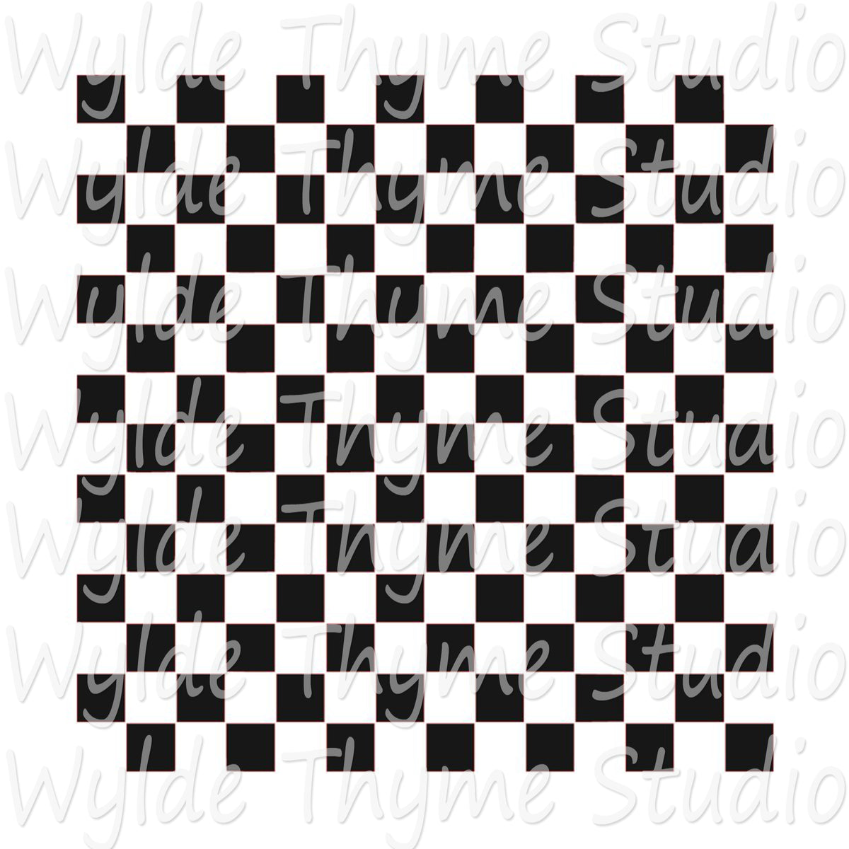 Checkerboard Stencil – Wylde Thyme Studio