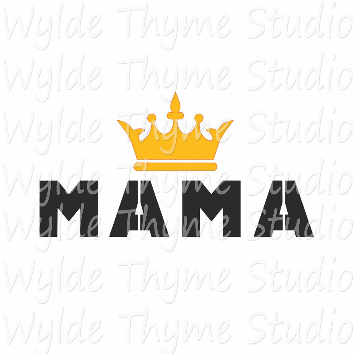 Mama Crown Stencil – Wylde Thyme Studio
