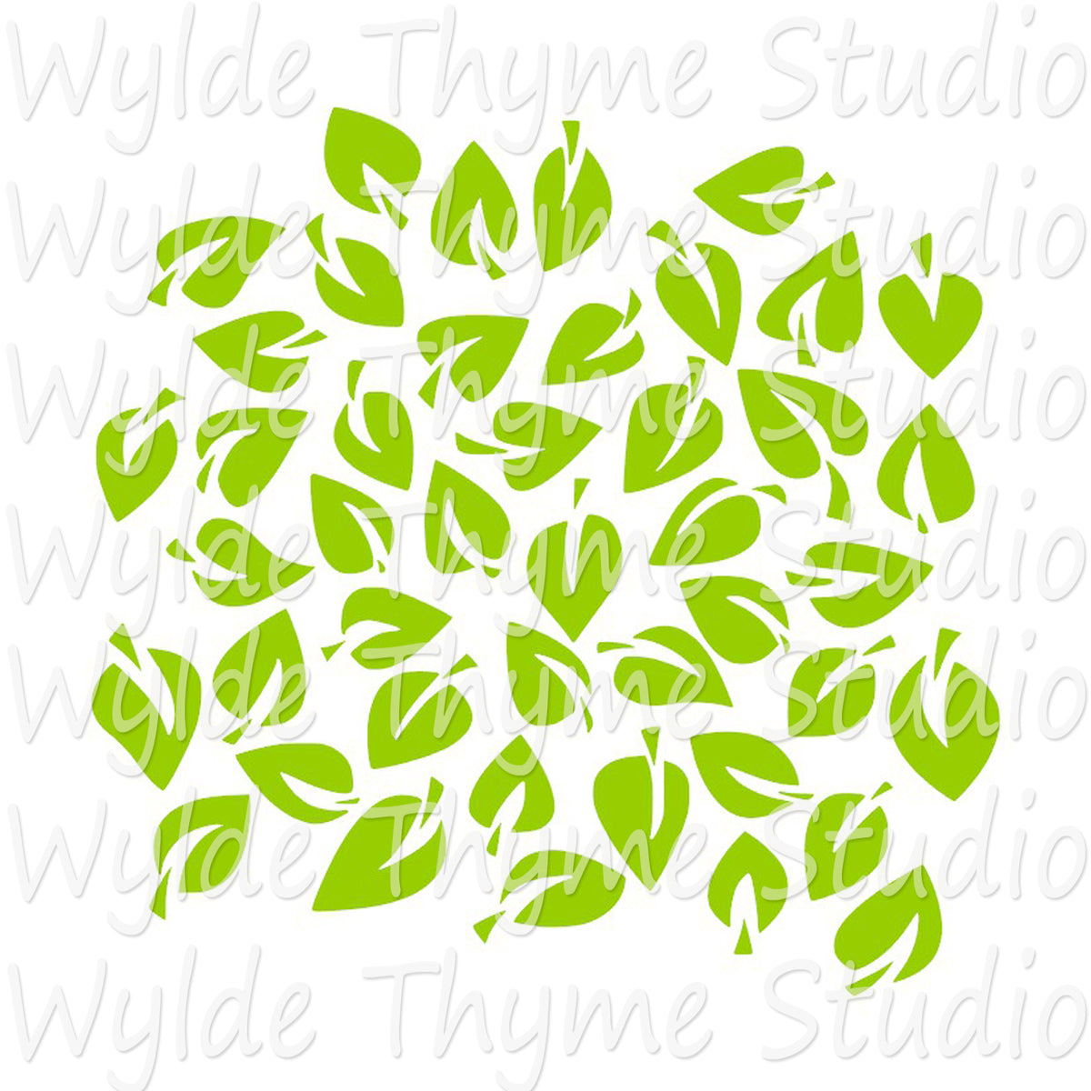 Tree Leaves Pattern Stencil – Wylde Thyme Studio