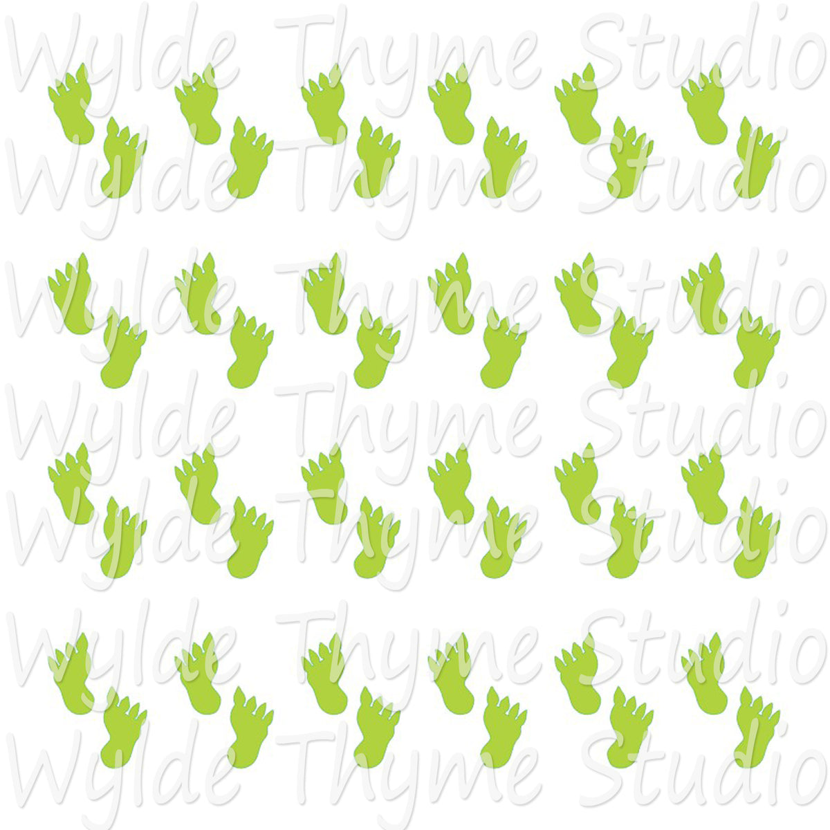 Monster Feet Background Stencil – Wylde Thyme Studio